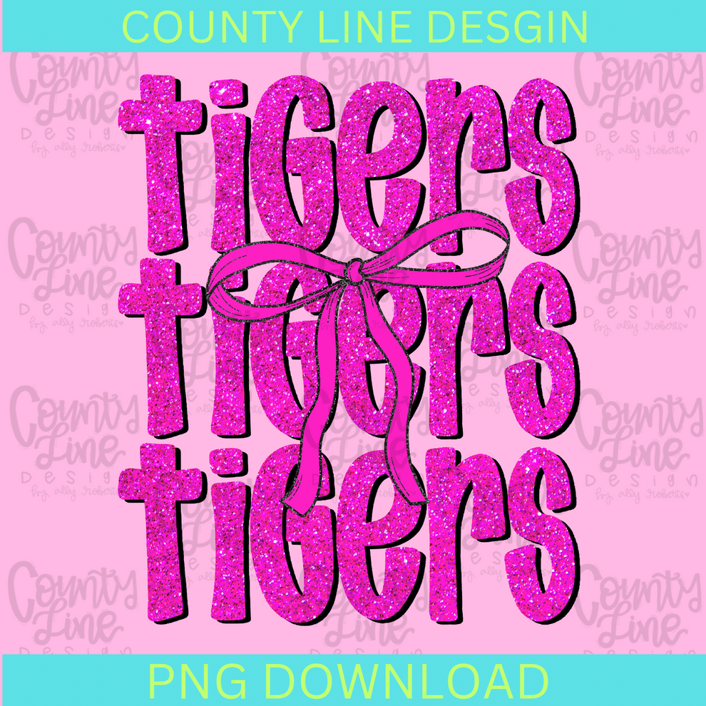 Tigers Pink Out PNG – County Line Design